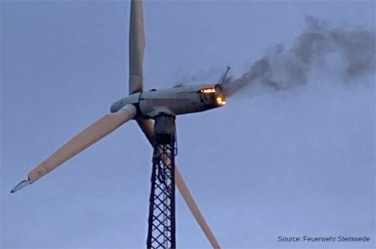 Wind Turbine Bursts into Flames in Germany - Buchanan County Alliance